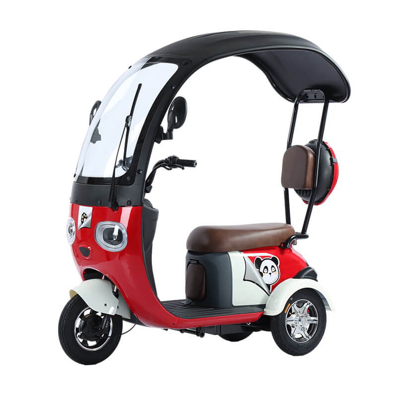 PANDA rain-roof e-trike electric passenger tricycles for adults 3 ...
