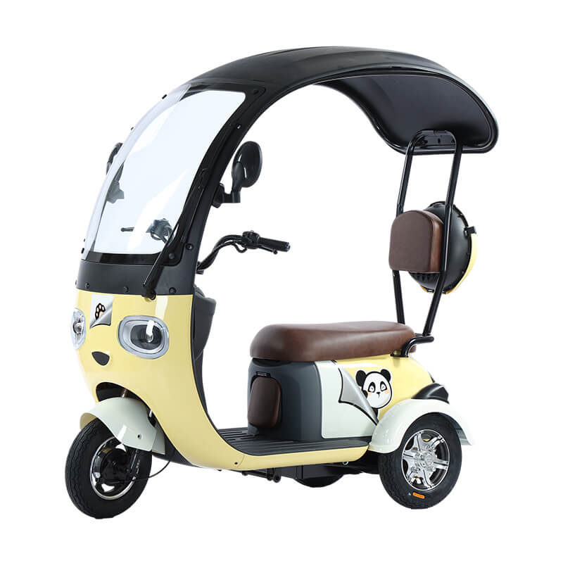 PANDA rain-roof e-trike electric passenger tricycles for adults 3 ...